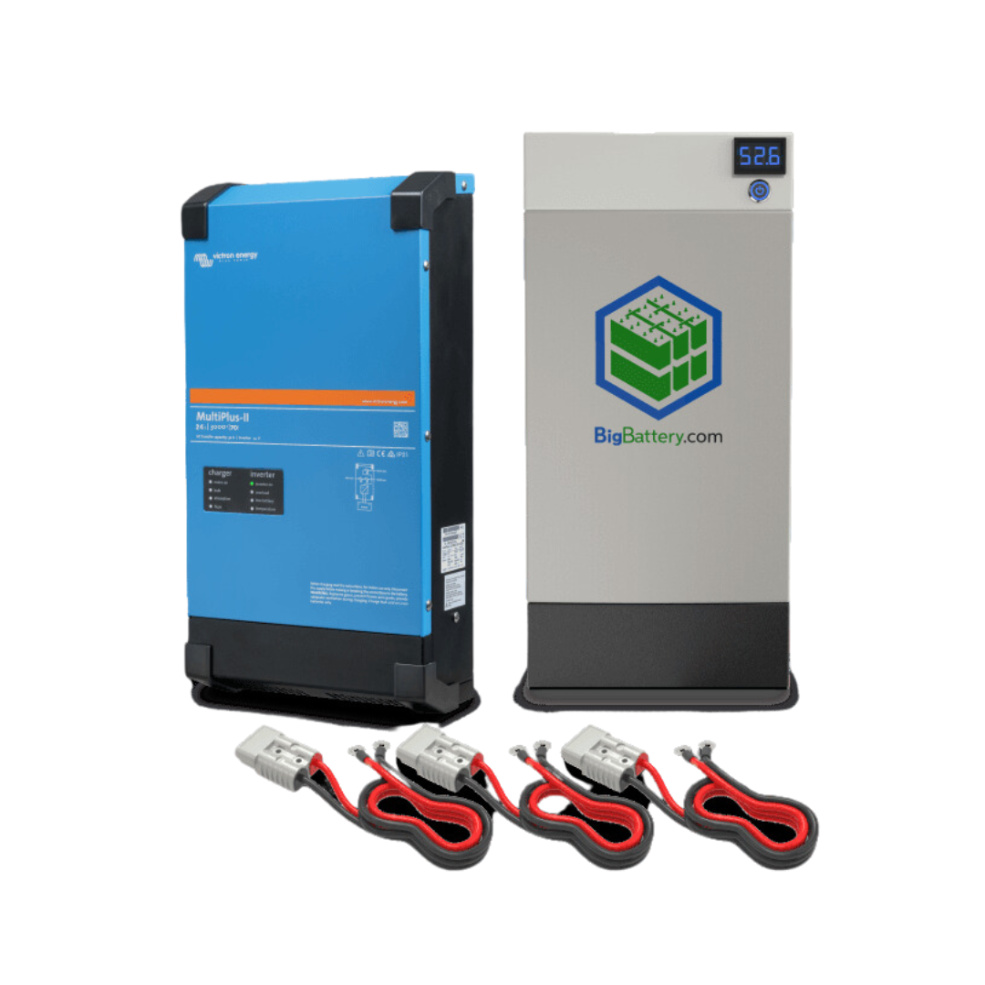 Complete Off-Grid Kit for Small Homes / 6kWh / 120/240V Output / 24V L ...